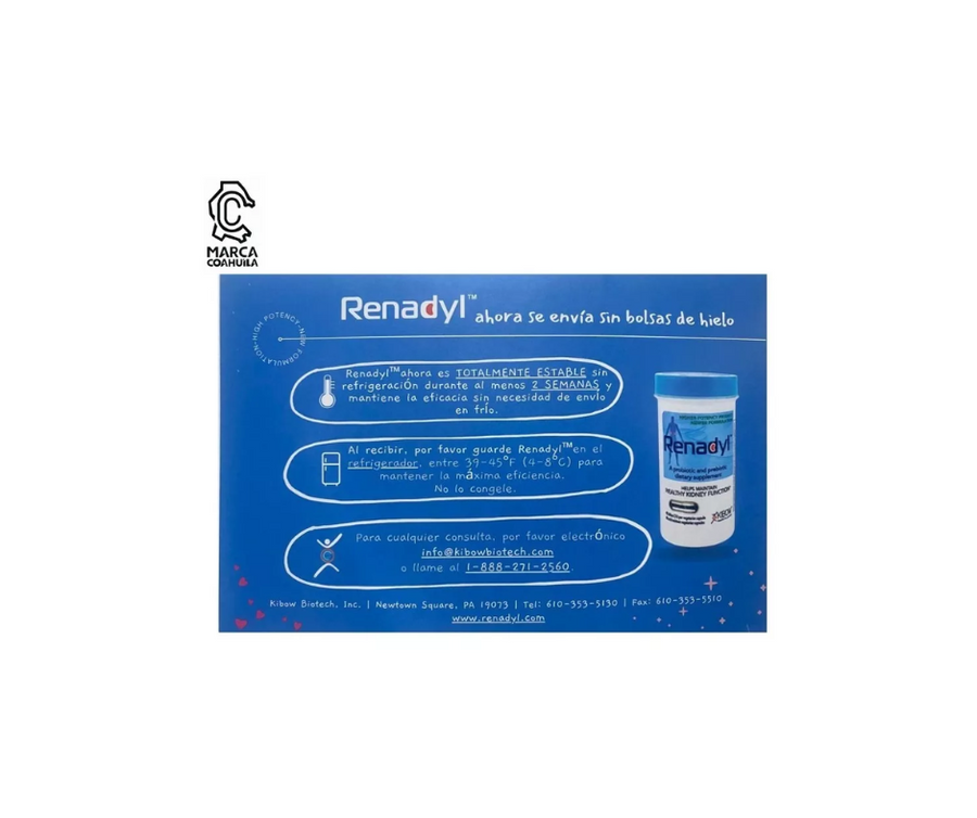 Renadyl Kibow Biotech 60 capsulas – Centro Renal de Monclova